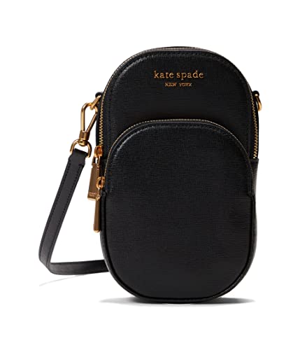 Kate Spade New York Morgan Saffiano Leather North/South Phone Crossbody Black One Size