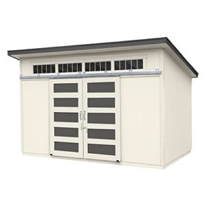 Handy Home Products Palisade 12x8 Do-it-Yourself Wooden Storage Shed with Floor