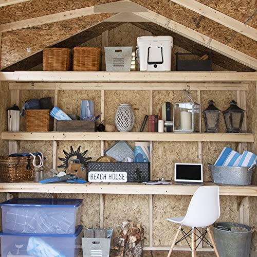 Handy Home Products Windemere 10x12 Do-it-Yourself Wooden Storage Shed with Floor