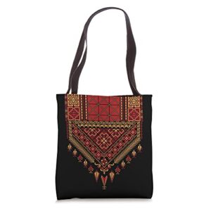 palestine women islam folklore palestinian thobe girls dress tote bag