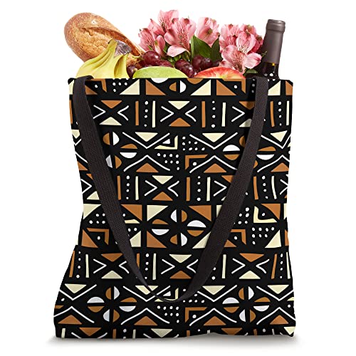 African motif Wax print Ankara fabric Mali Bogolan Mudcloth Tote Bag