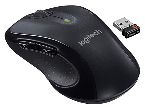 Logitech M510 Wireless Mouse-Black (Renewed)