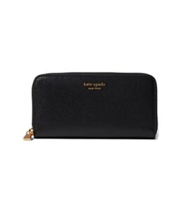 kate spade new york morgan saffiano leather zip around continental wallet black one size