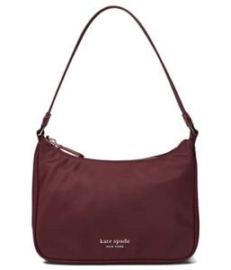 kate spade new york new nylon small shoulder bag dark merlot one size