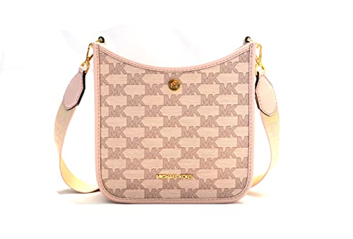 Michael Kors Briley Small Messenger Crossbody Bag Purse Handbag (POWDER BLUSH MULTI)