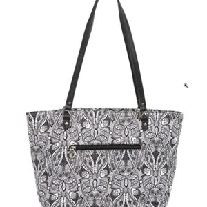 Sakroots Metro Tote, Black White Soulful Desert