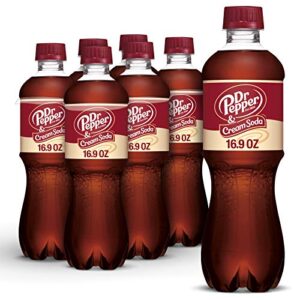 dr pepper & cream soda, .5 l bottles, 6 pack