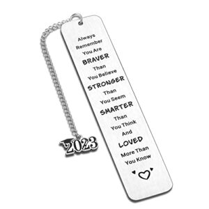 Inspirational Gifts for Women Men Graduation Gifts for Her Him Teens End of Year Student Gifts from Teacher Bulk Class of 2023 Graduates Gifts for Students Son Daughter from Mom Dad Bookmark for Her