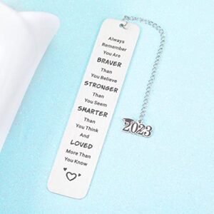 Inspirational Gifts for Women Men Graduation Gifts for Her Him Teens End of Year Student Gifts from Teacher Bulk Class of 2023 Graduates Gifts for Students Son Daughter from Mom Dad Bookmark for Her