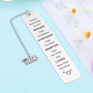 Inspirational Gifts for Women Men Graduation Gifts for Her Him Teens End of Year Student Gifts from Teacher Bulk Class of 2023 Graduates Gifts for Students Son Daughter from Mom Dad Bookmark for Her