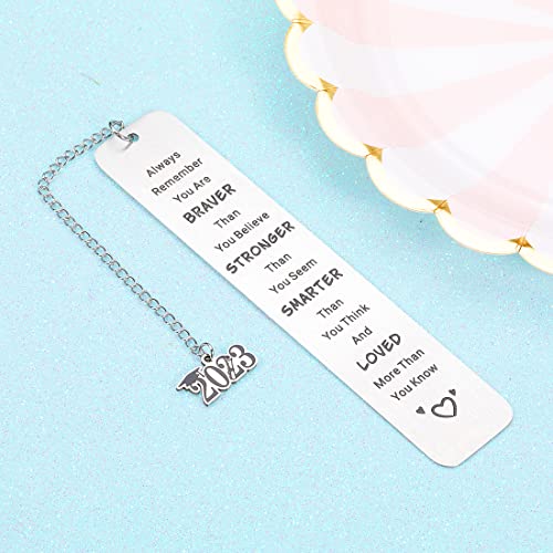 Inspirational Gifts for Women Men Graduation Gifts for Her Him Teens End of Year Student Gifts from Teacher Bulk Class of 2023 Graduates Gifts for Students Son Daughter from Mom Dad Bookmark for Her