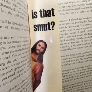 Multi Color Bookmarks, Peeking Jesus, is That Smut?, Bookmark Gift (No Tassel)