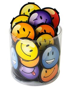 smiley face bulk bookmarks for kids “clip over the page” bookmarks – 75 pack – bulk bookmarks for kids girls boys. perfect student incentives prizes party favors classroom rewards & reading awards!