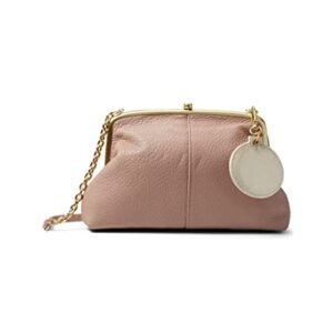 HOBO Lana Small Clutch For Women - Detachable Round Mirror With Push Clip Top Closure, Chic and Stylish Travel ClutchLotus One Size One Size