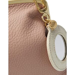 HOBO Lana Small Clutch For Women - Detachable Round Mirror With Push Clip Top Closure, Chic and Stylish Travel ClutchLotus One Size One Size