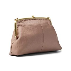 HOBO Lana Small Clutch For Women - Detachable Round Mirror With Push Clip Top Closure, Chic and Stylish Travel ClutchLotus One Size One Size