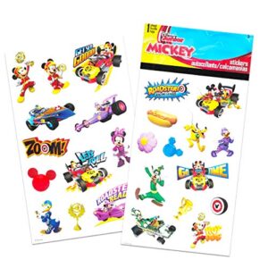 Classic Disney Disney Mickey and Minnie Mouse Bookmark Set - Bundle with 1 Mickey Mouse Bookmark, 1 Minnie Mouse Bookmark, and Mickey Roadster Stickers (Mickey Party Favors)