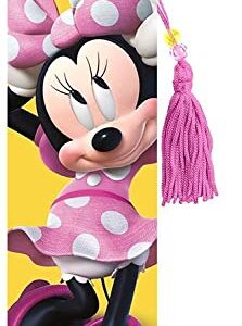 Classic Disney Disney Mickey and Minnie Mouse Bookmark Set - Bundle with 1 Mickey Mouse Bookmark, 1 Minnie Mouse Bookmark, and Mickey Roadster Stickers (Mickey Party Favors)