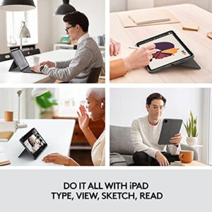 Logitech Combo Touch iPad Pro 11-inch (1st, 2nd, 3rd, 4th gen - 2018, 2020, 2021, 2022) Keyboard Case - Detachable Backlit Keyboard, Click-Anywhere Trackpad - Oxford Gray; USA Layout