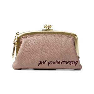 HOBO Cheer Small Clutch For Women - Leather Construction With Stylish and Convenient Ball Clasp Closure, Gorgeous and Trendy Clutch Lotus One Size One Size