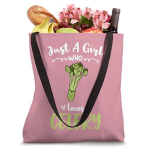 Just A Girl Who Loves Celery Tote Bag