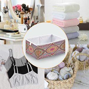 Kigai Bohemian Mandala Cube Storage Bins - 11x11x11 In Large Foldable Storage Basket Fabric Storage Baskes Organizer for Toys, Books, Shelves, Closet, Home Decor