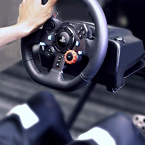 Logitech G29 Driving Force Racing Wheel and Floor Pedals, Real Force Feedback, Stainless Steel Paddle Shifters, Leather Steering Wheel Cover, Adjustable Floor Pedals, EU-Plug, PS4/PS3/PC/Mac, Black