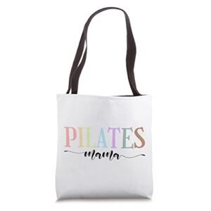 workout pilates mama tote bag