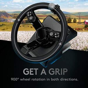 Logitech G Farm Simulator Heavy Equipment Bundle (2nd Generation), Steering Wheel Controller for Farm Simulation 22 (or Older), Pedals, Vehicle Side Panel Control Deck for PC