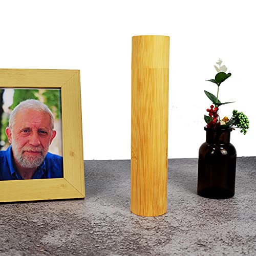 Set of 4 Small Bamboo Scattering Urn Tube for Human Ashes, ECO & Biodegradable Friendly Mini Bamboo Spreading Cremation Tube Urn for Adult Male Female Ashes