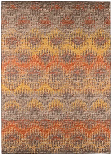 Addison Bravado Abstract Chevron Canyon Power Loomed 9' x 12' Area Rug