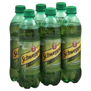 pepsi, schweppes ginger ale, 6 pack, 16.9 fl oz