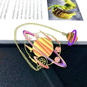 zllada metal bookmark – unique space party favors – brass book mark astronaut toys – solar system toys – planets toys space gifts for kids – astronomy gifts for men – solar system decor for books