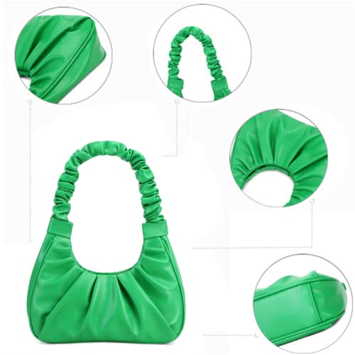 CYHTWSDJ fashionable for Women cute Hobo Tote handbag mini clutch with zipper (Green)