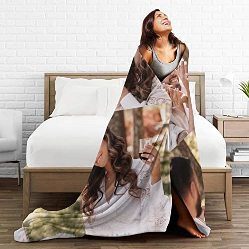 MYDIY Custom Throw Blanket with Photo Customized Personalized Blankets with Picture Logo