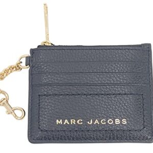 Marc Jacobs S103L01FA21 Pebbled Black Leather With Gold Hardware Women's Small Coin/Card Wallet