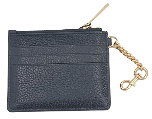 Marc Jacobs S103L01FA21 Pebbled Black Leather With Gold Hardware Women's Small Coin/Card Wallet