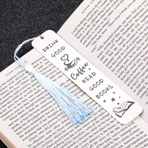 Book Markers Bookmarks for Women Kids Funny Gifts Cute Bookmarks for Men Book Lovers Christmas Birthday Gifts for Daughter Son Metal Halloween Bookmark Tassels Book Club College Student Gifts