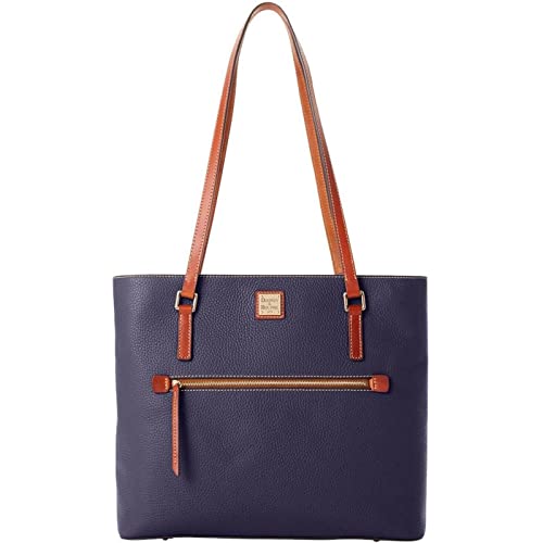 Dooney & Bourke Pebble Grain Large Shopper Tote (Navy)