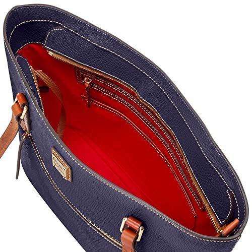 Dooney & Bourke Pebble Grain Large Shopper Tote (Navy)