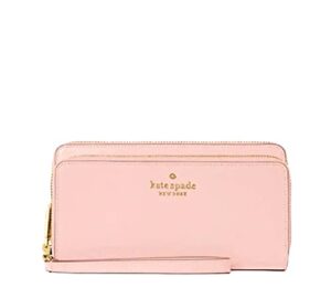 kate spade staci large carryall wristlet clutch wallet chalk pink leather