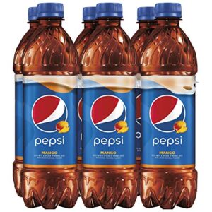 pepsi regular 16.9oz 6pk, mango, 101.4 fl oz