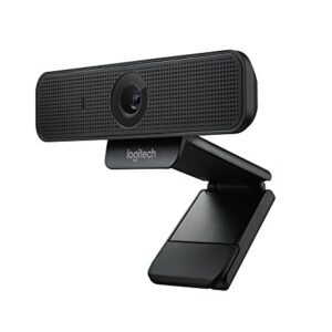 Logitech C925-E Webcam, HD 1080p/30fps Video Calling, Light Correction, Autofocus, Clear Audio, Privacy Shade, Works with Skype Business, WebEx, Lync, Cisco, PC/Mac/Laptop/Macbook - Black