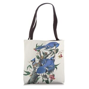 Blue Jay Bird Lover Tote Bag