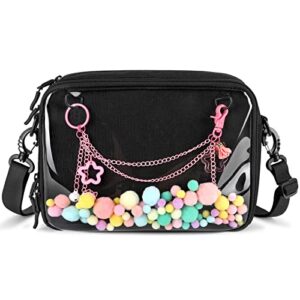 steamedbun ita bag crossbody with insert pin display bag for anime cosplay