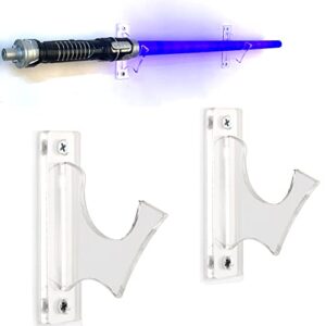 lightsaber wall mount acrylic lightsaber stand wall mounted sword stand display lightsaber storage exhibition wall mounted lightsaber stand（clear）