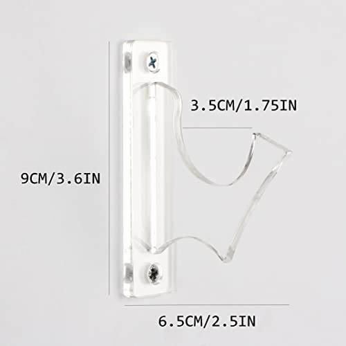 Lightsaber Wall Mount Acrylic Lightsaber Stand Wall Mounted Sword Stand Display Lightsaber Storage Exhibition Wall Mounted Lightsaber Stand（Clear）