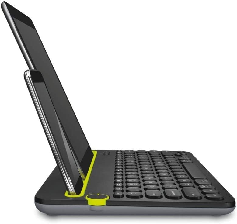 Logitech Bluetooth Multi-Device Keyboard K480 for Computers. Tablets and Smartphones. Black, Compact, Dial and Switch, Spill-Resistant Keyboard - 920-006342 (Renewed)