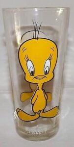 tweety bird vintage collector’s glass (1973)