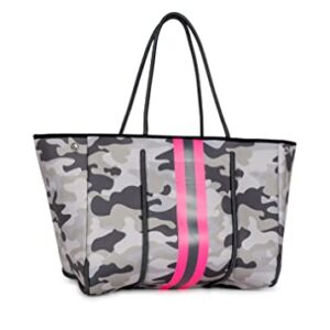 Haute Shore - Greyson Cairo Neoprene Tote Bag w/Zipper Wristlet Inside, One_Size